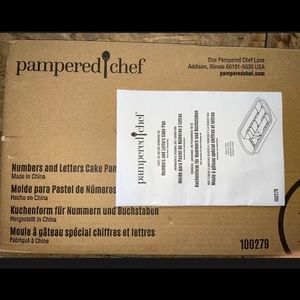 Pampered Chef | Kitchen | Pampered Chef Numbers Letters Cake Pan Set ...
